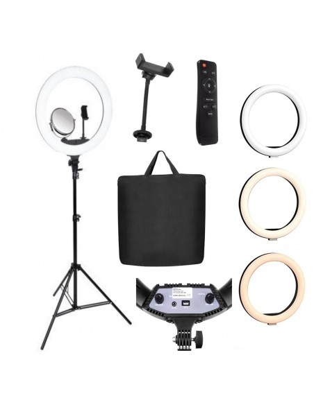 RING LIGHT GRANDE 45 CM COM TRIPÉ PORTUGAL COMPRAR